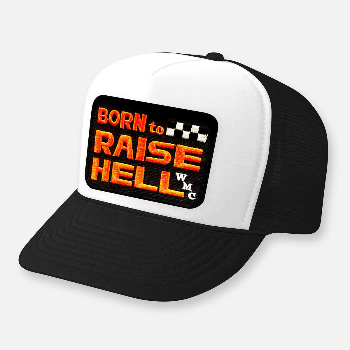 BORN TO RAISE HELL CURVED BILL PATCH HAT – Webig Moto Co.