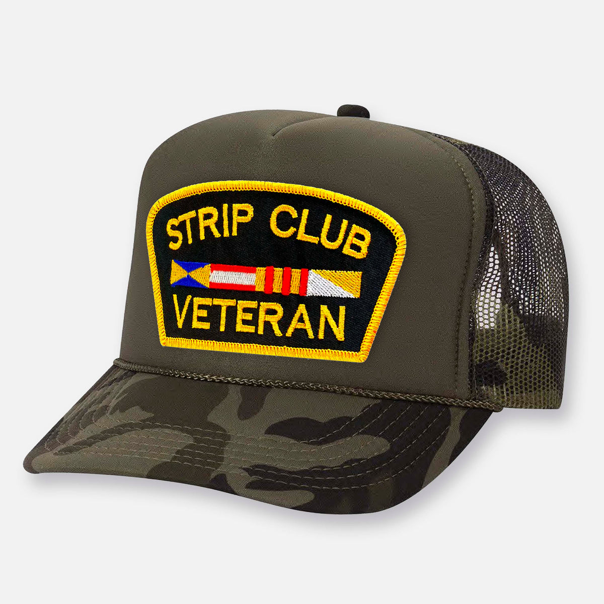 STRIP CLUB VETERAN CURVED BILL PATCH HAT – Webig Moto Co.