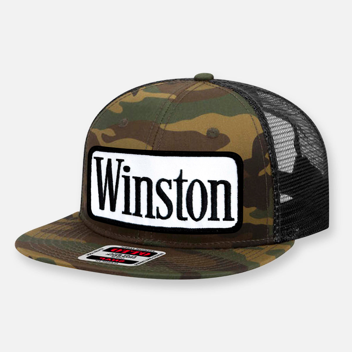 WINSTON FLAT BILL PATCH HAT – Webig Moto Co.